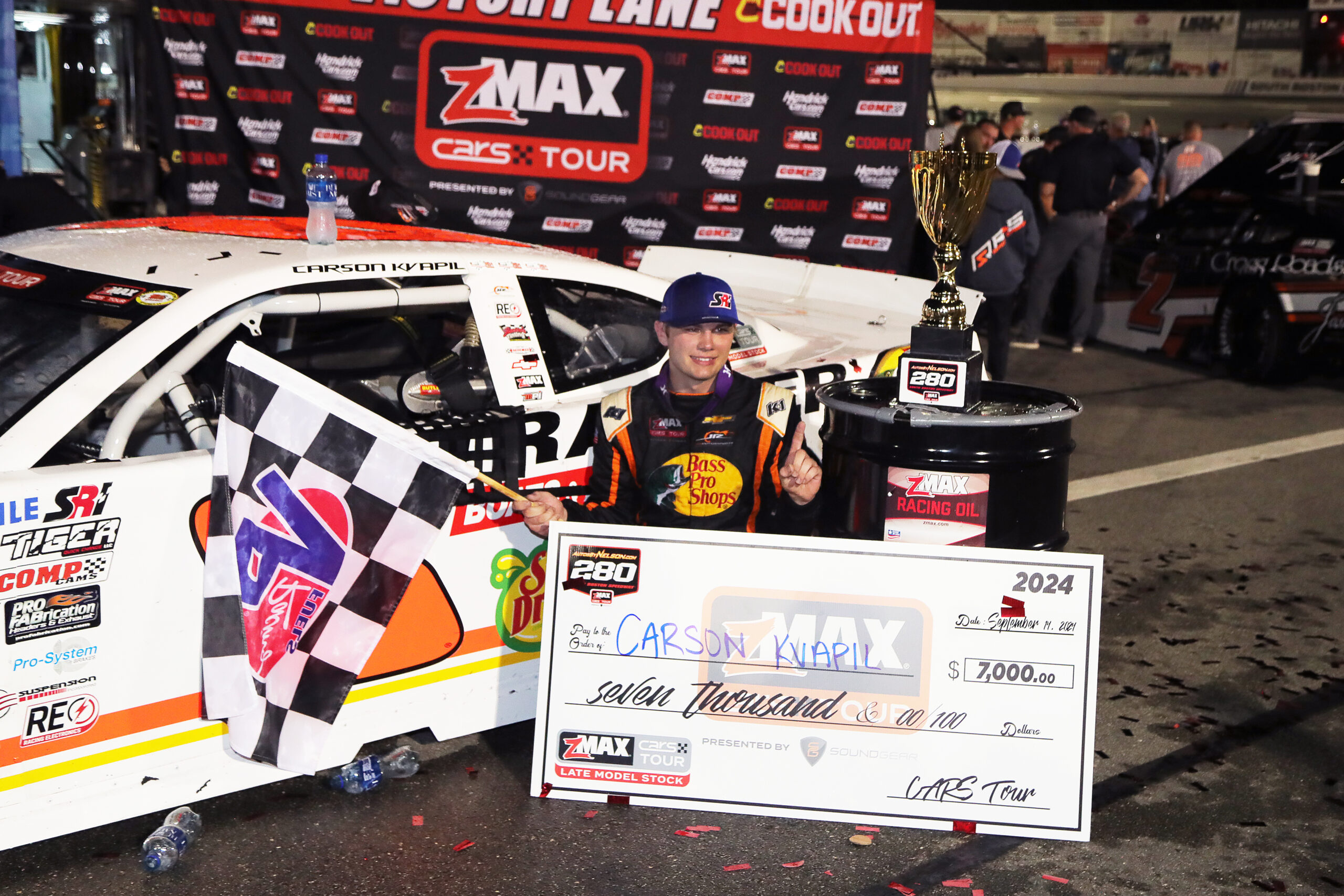 CARSON KVAPIL’S WIN IN SATURDAY’S CARS TOUR LATE MODEL STOCK CAR RACE ...